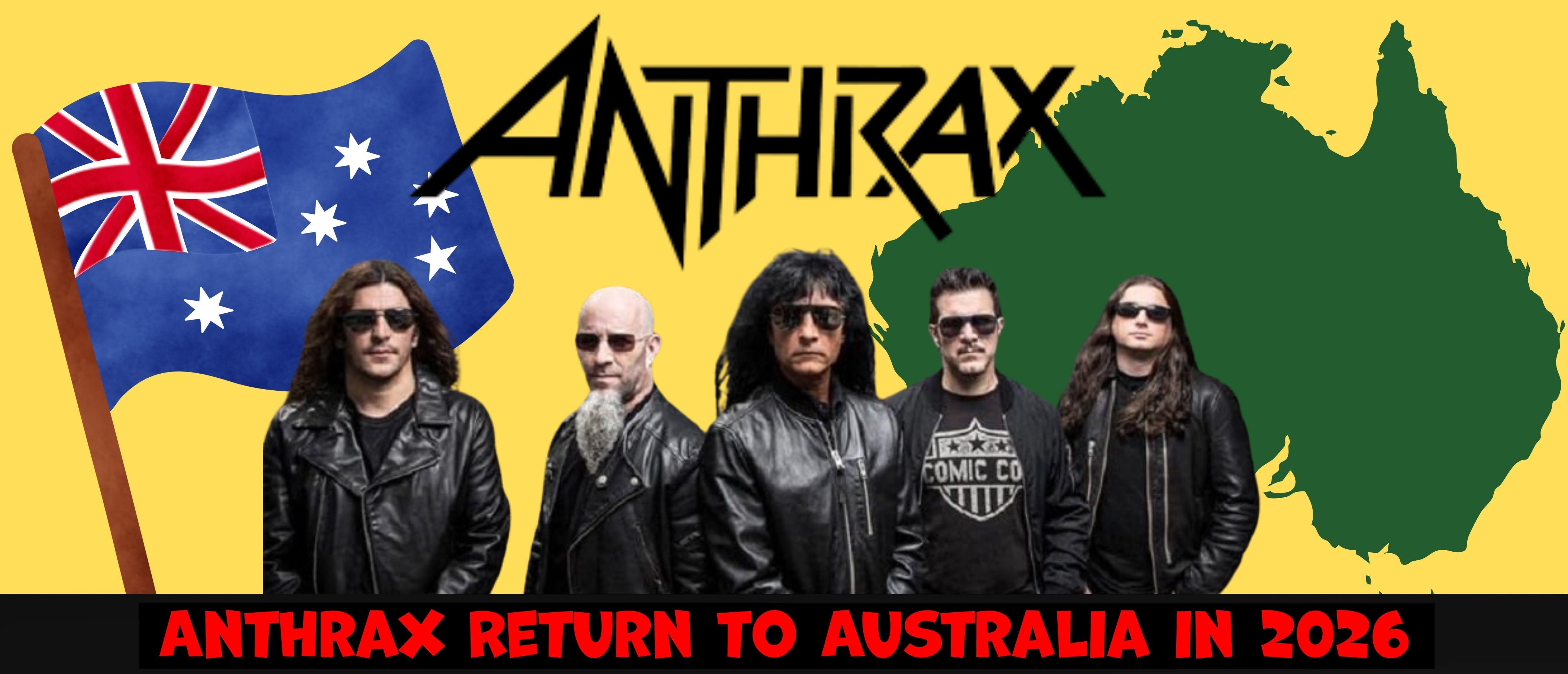 🎸 Anthrax Return to Australia in 2026 - Thrash Metal Legends Hit the R ...