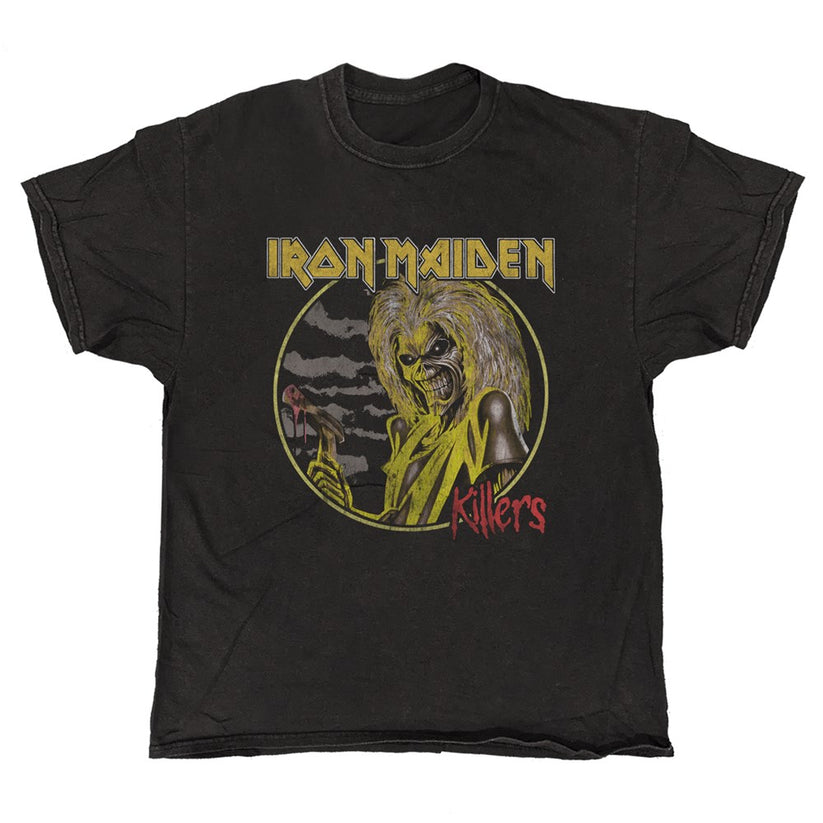 Iron Maiden - Killers Recoloured with Clouds - Vintage Wash T-shirt ...